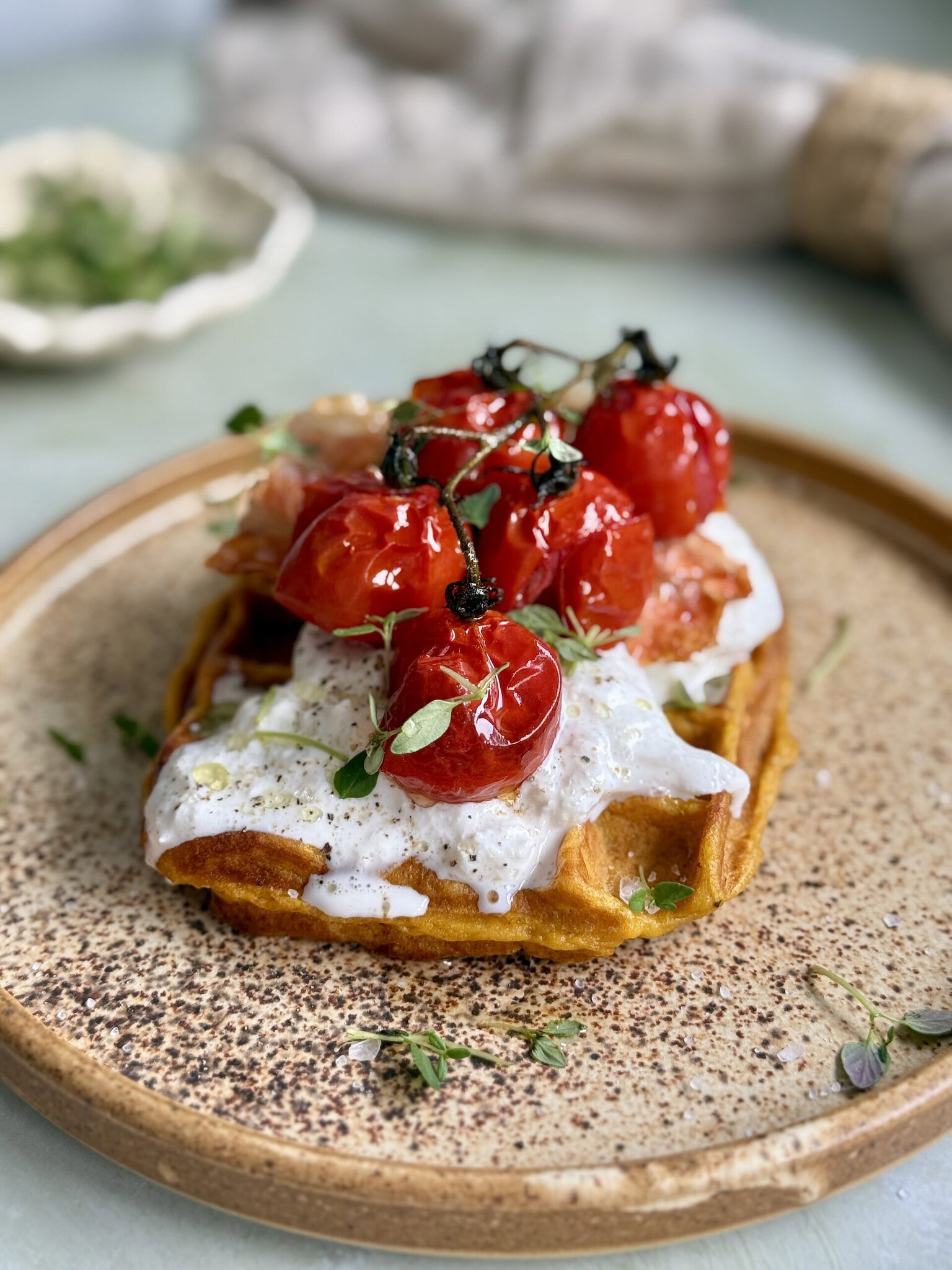 Sød kartoffel vaffel | kun 4 ingredienser